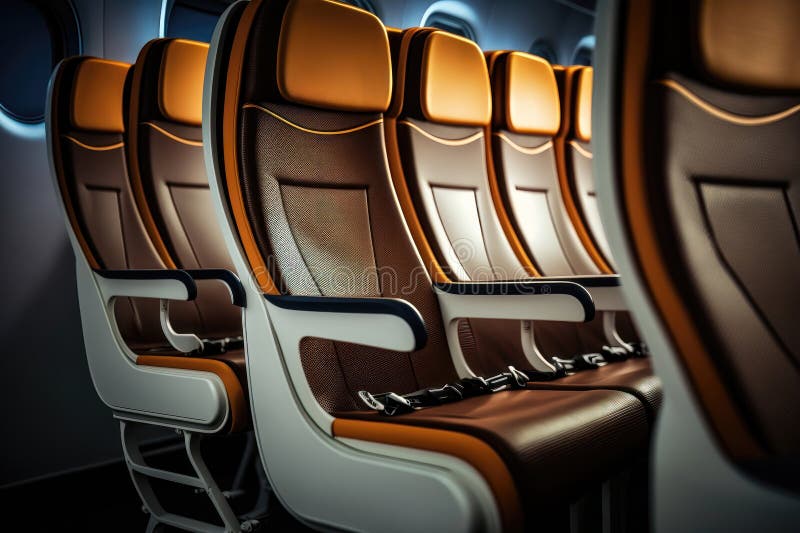 Passenger Aircraft Seating. AI Generated Stock Illustration ...