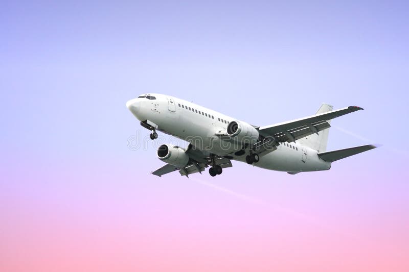 Passenger Airplane Jet stock image. Image of airline - 17495769