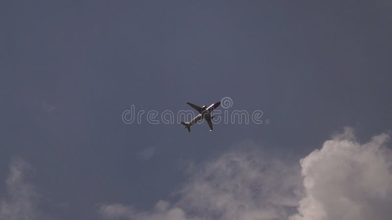 Airplane Taking Off, Rear View Stock Footage - Video of lift ...