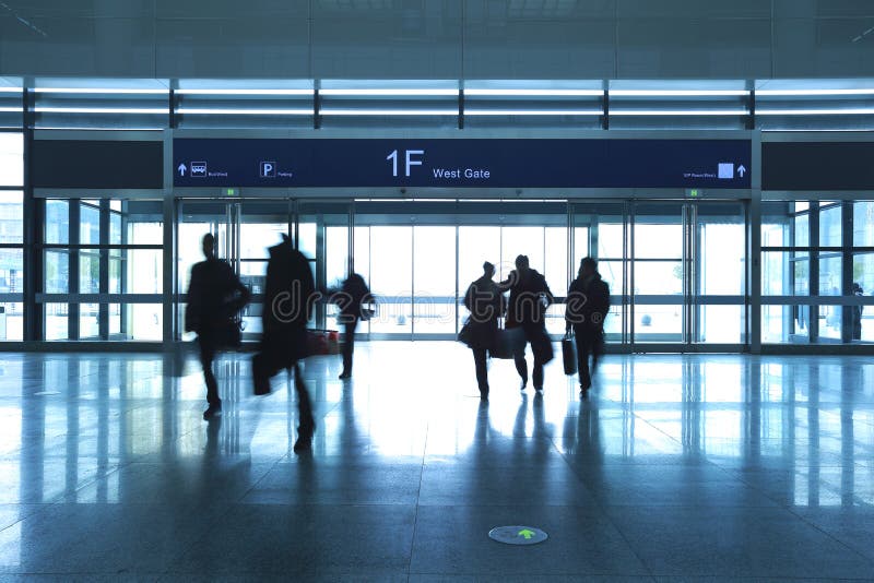 Passenger in the Airport Gate Stock Photo - Image of rush, city: 31904230