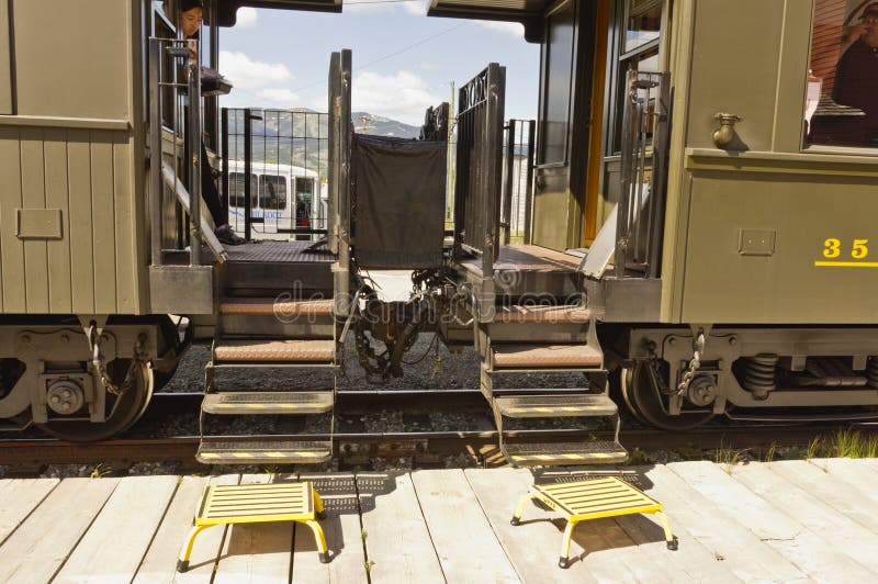 Passenger and Boarding Steps Editorial Stock Photo - Image of mountains ...