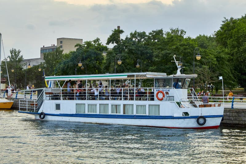 Passenger Boat on the River Editorial Photo - Image of ship, transport ...