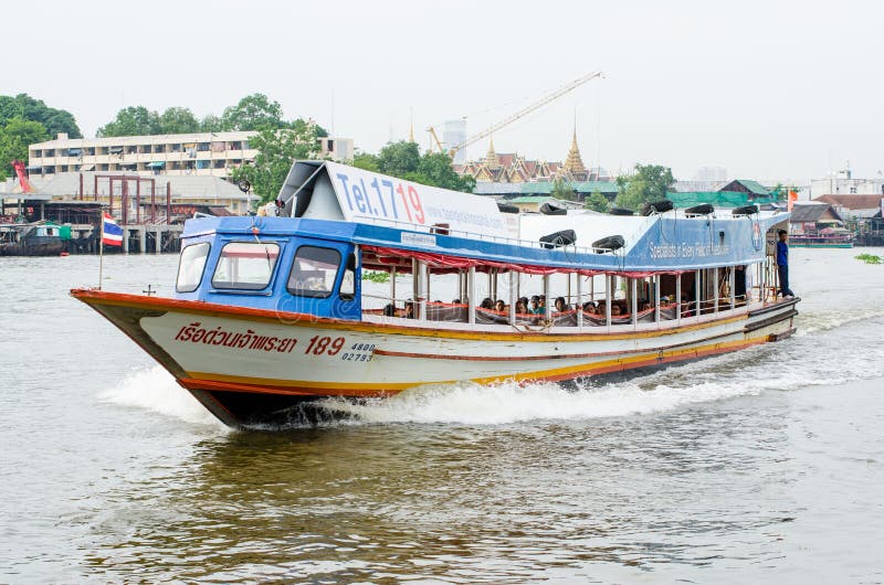 Passenger boat running. editorial stock image. Image of passenger ...