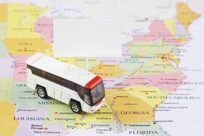 Passenger bus map stock image. Image of georgia, blank - 83482125