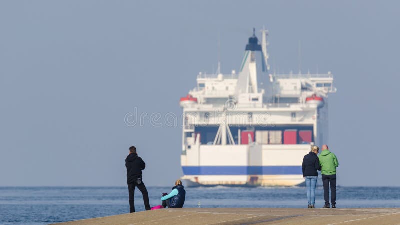 PASSENGER-CAR FERRY editorial photo. Image of containers - 106947516