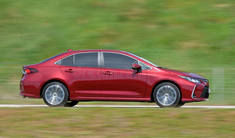 Passenger Car at High Speed Stock Photo - Image of motion, panning ...