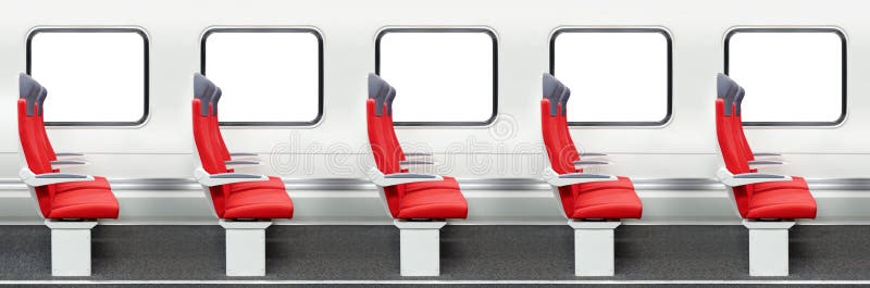 Passenger chairs in train stock image. Image of compartment - 44451635