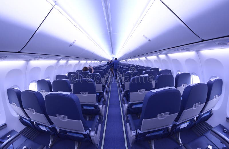Passenger Compartment of an Aircraft Boeing 737 Editorial Stock Image ...