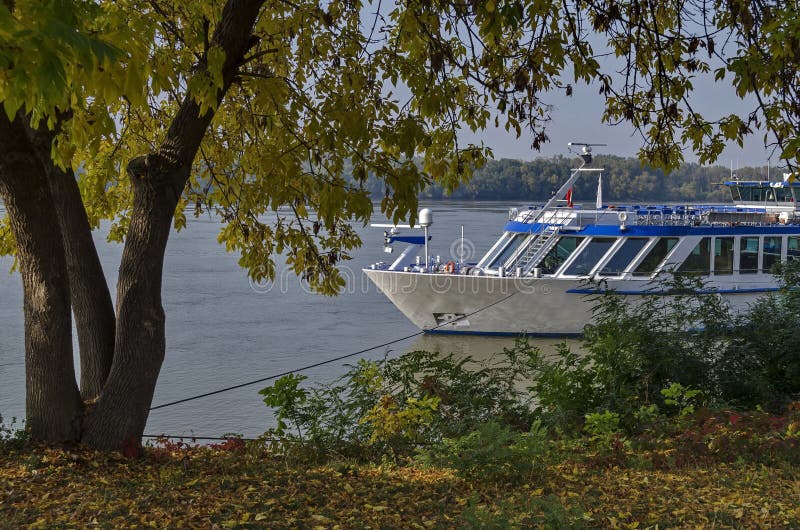 Passenger Cruise Ship in Ruse Port at Danube River Stock Image - Image ...