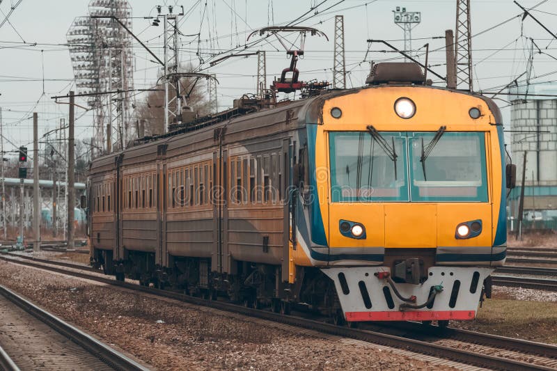 Passenger electric train stock photo. Image of fast - 117674610
