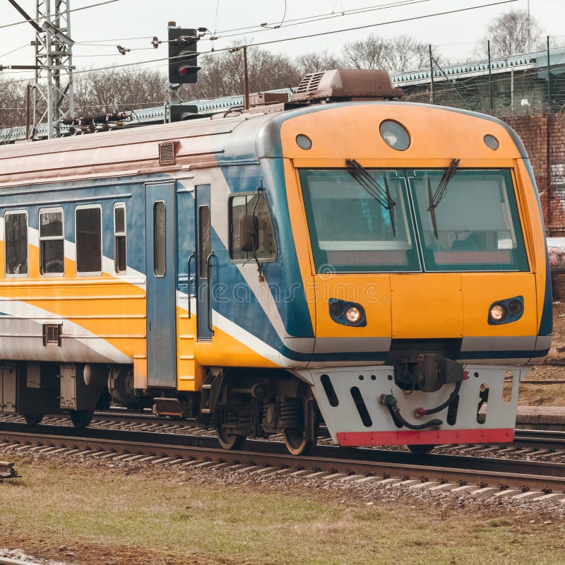 Passenger electric train stock photo. Image of technology - 117742654