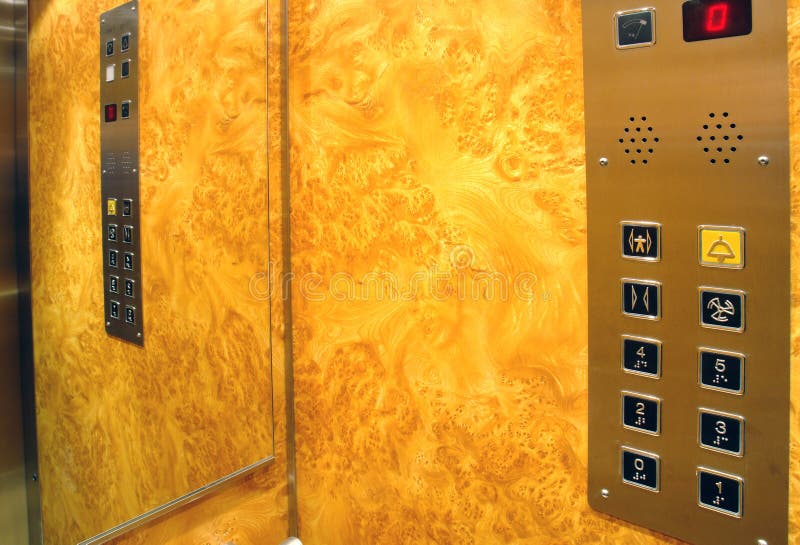 Passenger elevator cabin stock photo. Image of glass - 91553252