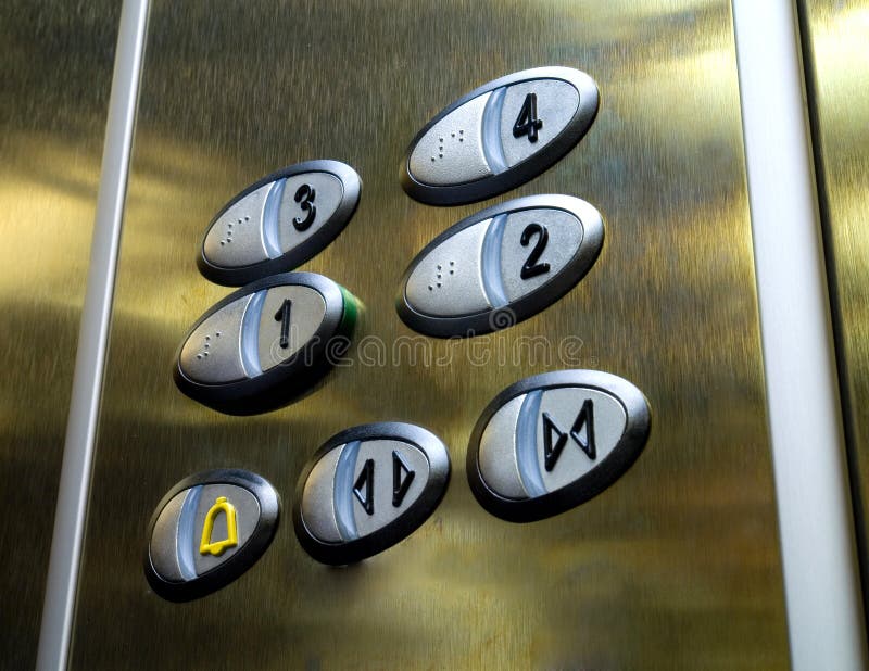 Passenger elevator cabin stock image. Image of security - 91553345