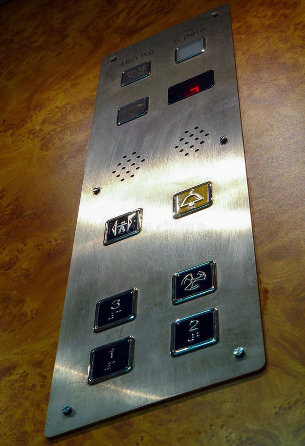 Passenger elevator cabin stock image. Image of device - 91553615