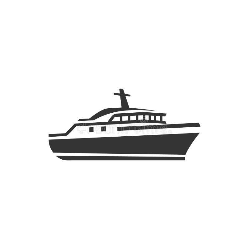 Passenger ferry icon stock vector. Illustration of vehicle - 291960273