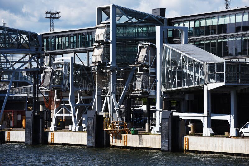 Passenger Ferry Terminal in Central Port of Helsinki Stock Photo ...