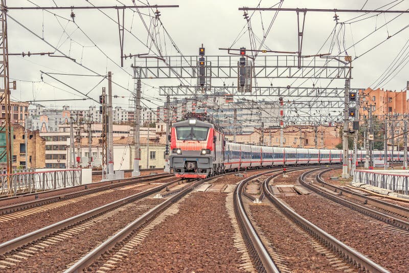 Passenger High-speed Train. Stock Photo - Image of motion, journey ...