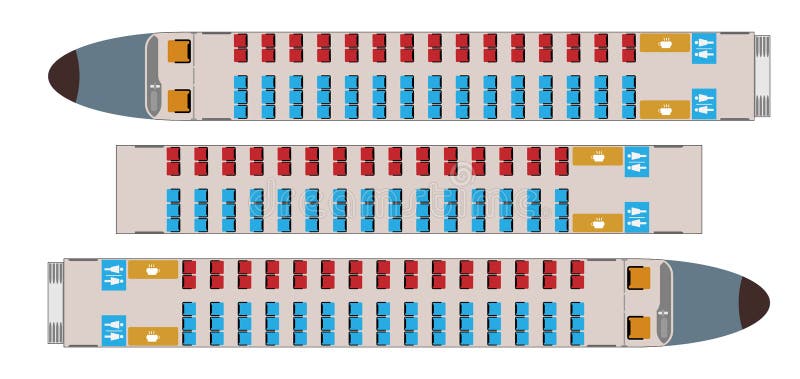 Passenger High Speed Train Seat Map Stock Vector - Illustration of ...