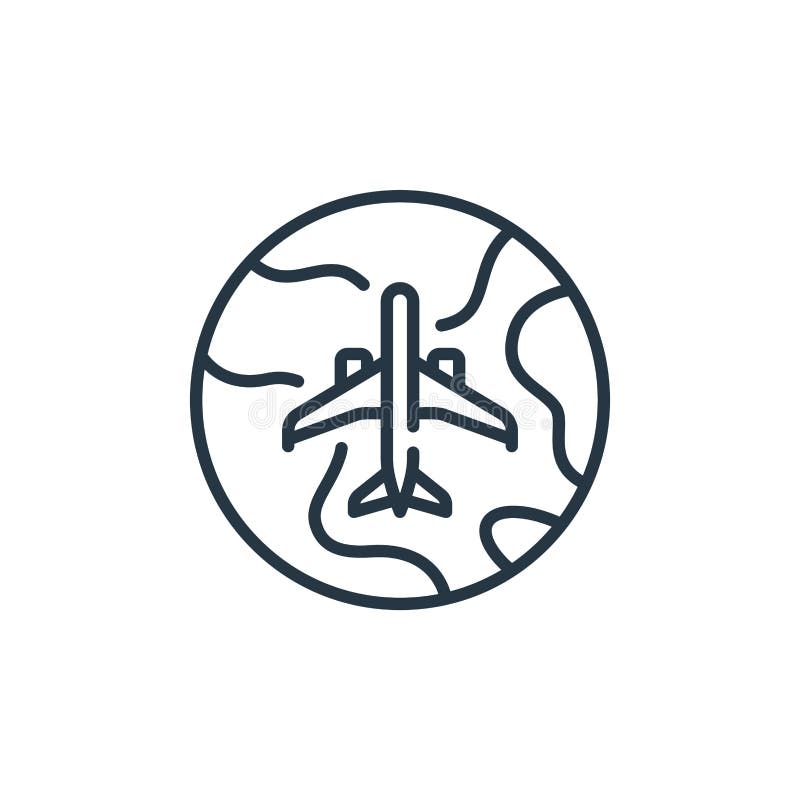 Passenger Icon Vector from Aviation Concept. Thin Line Illustration of ...