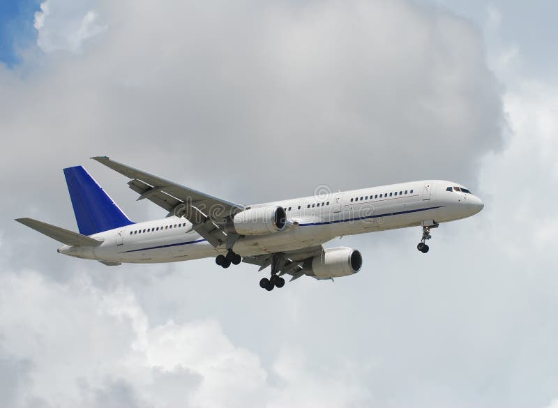 Passenger jet stock photo. Image of airborne, travel, jetliner - 6758422