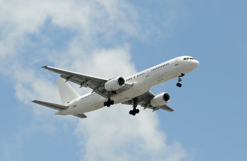 Passenger jet stock image. Image of white, airliner, transport - 6966123