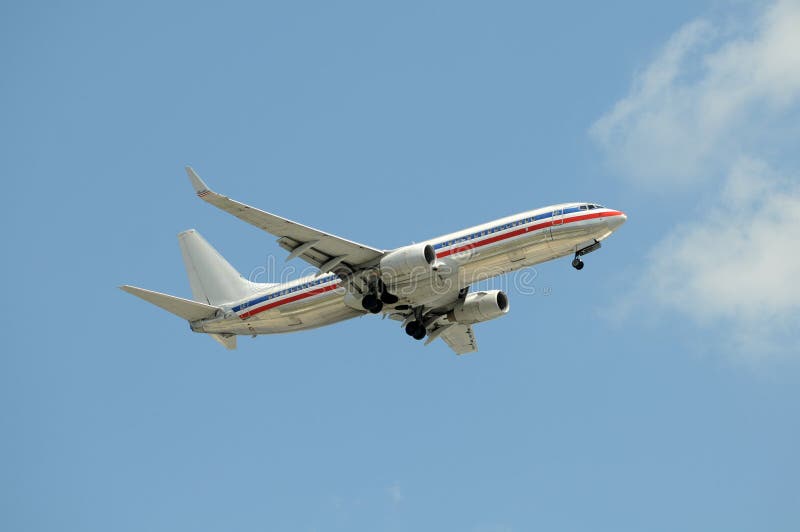 Passenger jet airplane stock image. Image of jetliner - 5120263