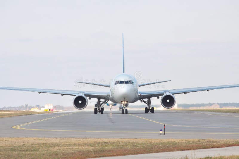Passenger jet stock image. Image of passenger, front - 54025813