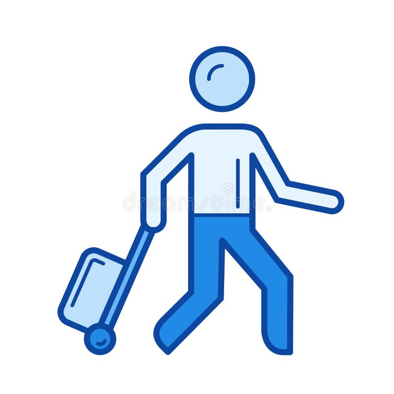 Passenger bus line icon. stock vector. Illustration of transport ...