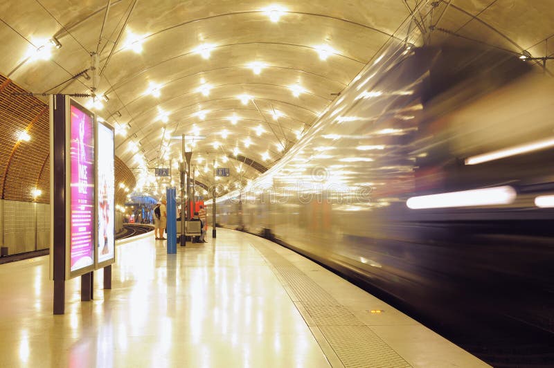 Passenger Local Train Departs from the Platform Editorial Image - Image ...