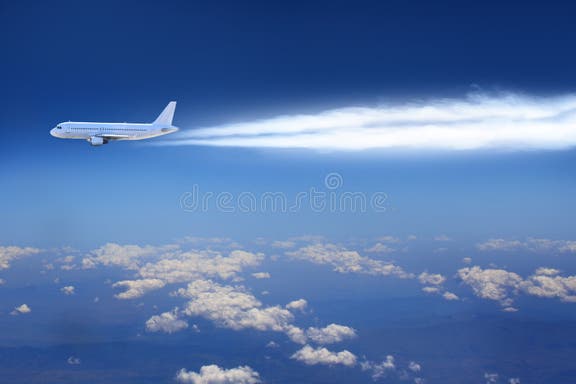 Passenger Plane Flies on the Ceiling Stock Image - Image of airplane ...