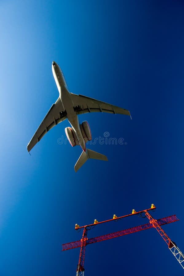 Passenger plane stock photo. Image of runway, cockpit - 41748734