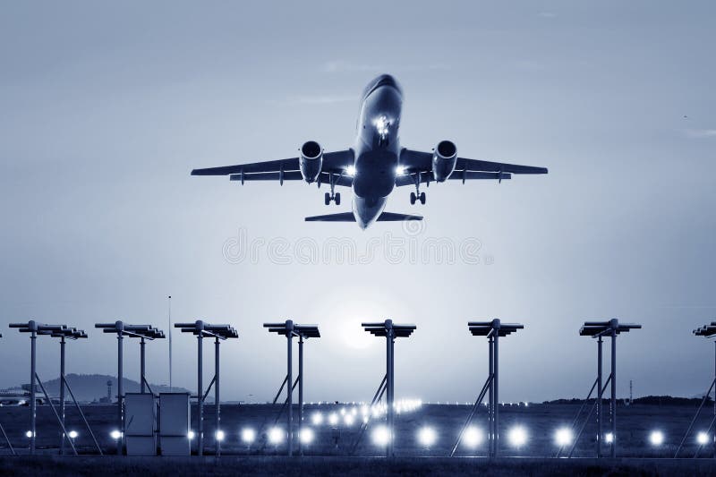 Passenger plane fly up stock photo. Image of airplane - 43763978