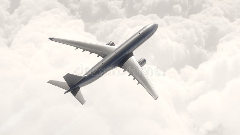 A passenger plane flying stock photo. Image of airliner - 211762208