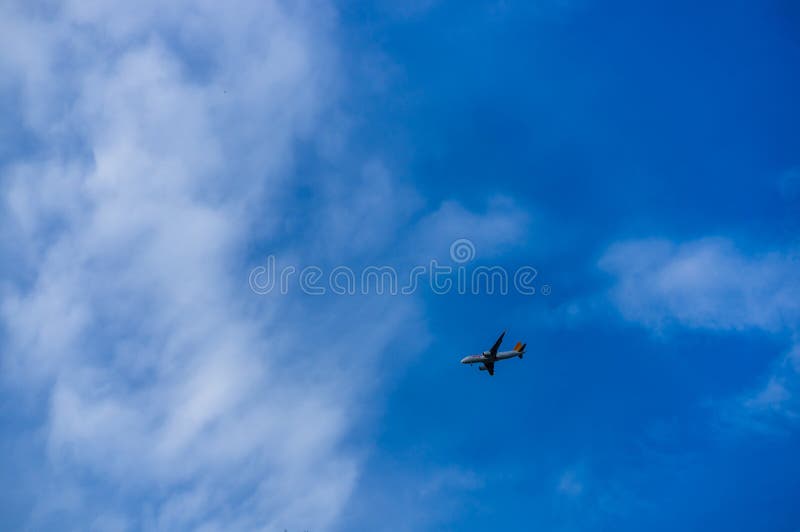 Passenger Plane High in the Sky Editorial Photo - Image of color ...