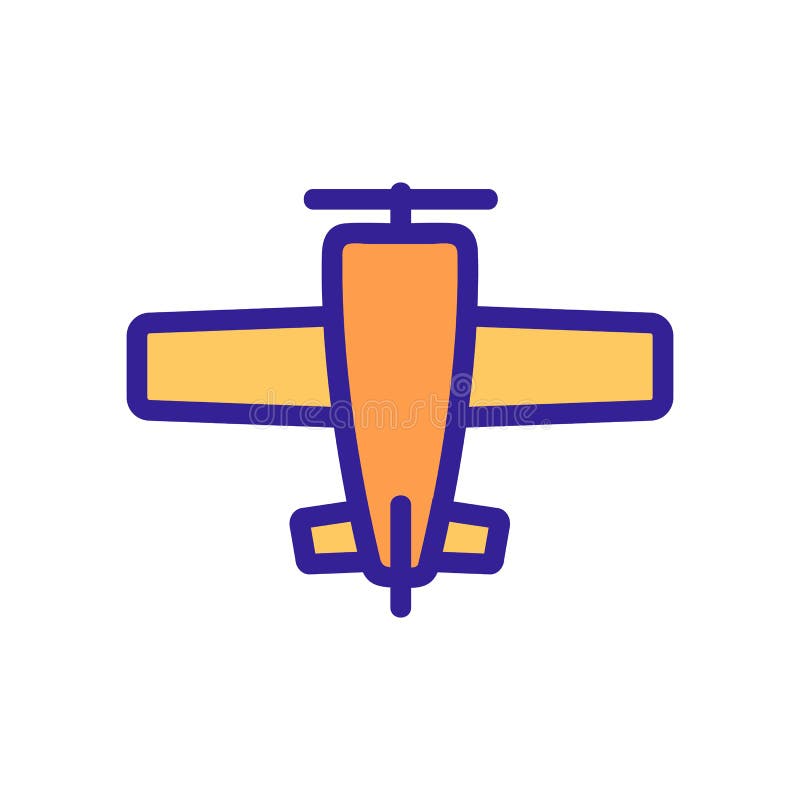 Passenger Plane Icon Vector. Isolated Contour Symbol Illustration Stock ...