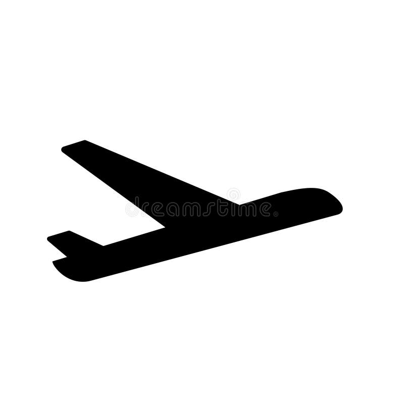 Passenger Plane - Simple Vector Icon Stock Vector - Illustration of ...