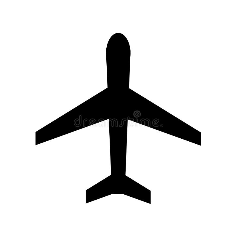 Passenger Plane - Simple Vector Icon Stock Vector - Illustration of ...