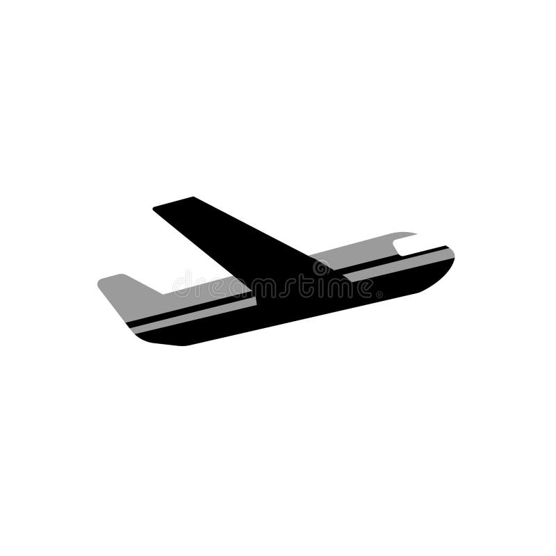 Passenger Plane Taking Off - Vector Icon Stock Vector - Illustration of ...