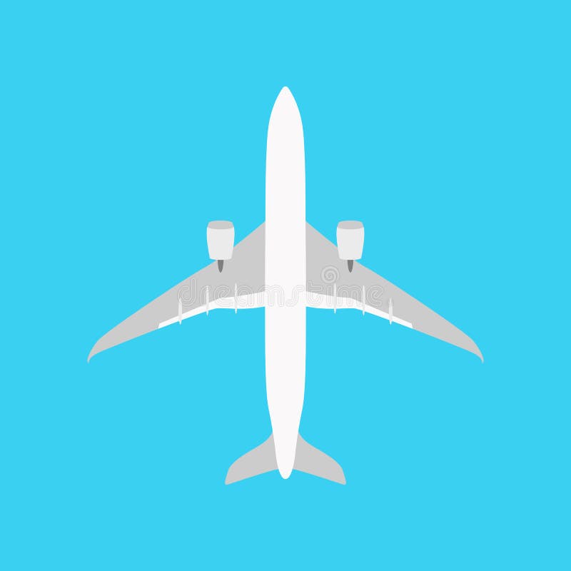 Passenger Plane, Vector Illustration, Flat Style Stock Vector ...