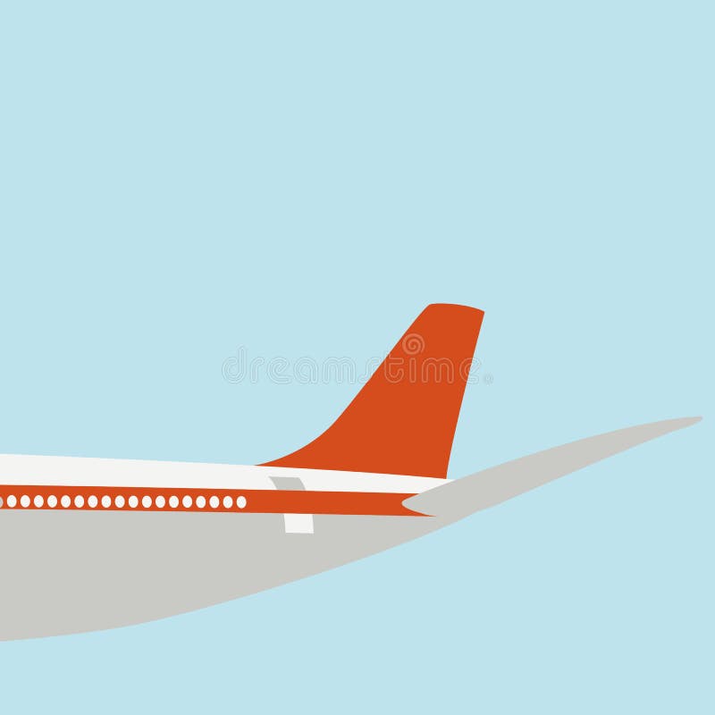 Passenger Plane Vector Illustration Flat Style Profile Stock Vector ...