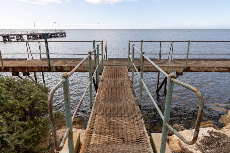 The Kingscote Jetty in Kangaroo Island South Australia on May 9th 2021 ...