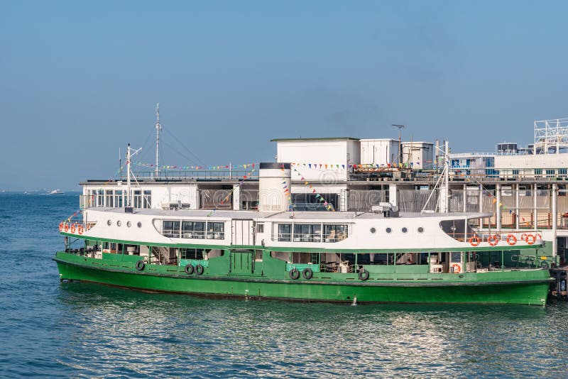 Passenger Retro Ship by the Pier. Stock Image - Image of harbor ...