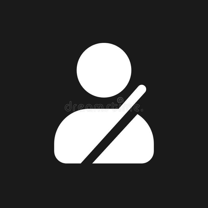 Passenger Safety Pixel Perfect White Linear Ui Icon for Dark Theme ...