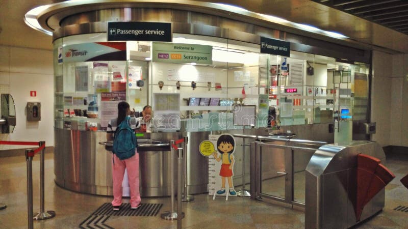 Passenger Service Office - MRT Station Editorial Stock Image - Image of ...