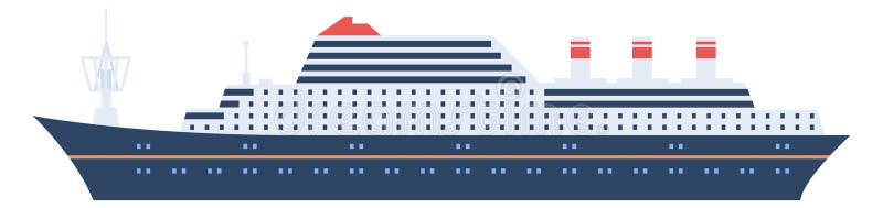 Passenger Ship Icon. Big Cruiser Naval Transport Stock Vector ...