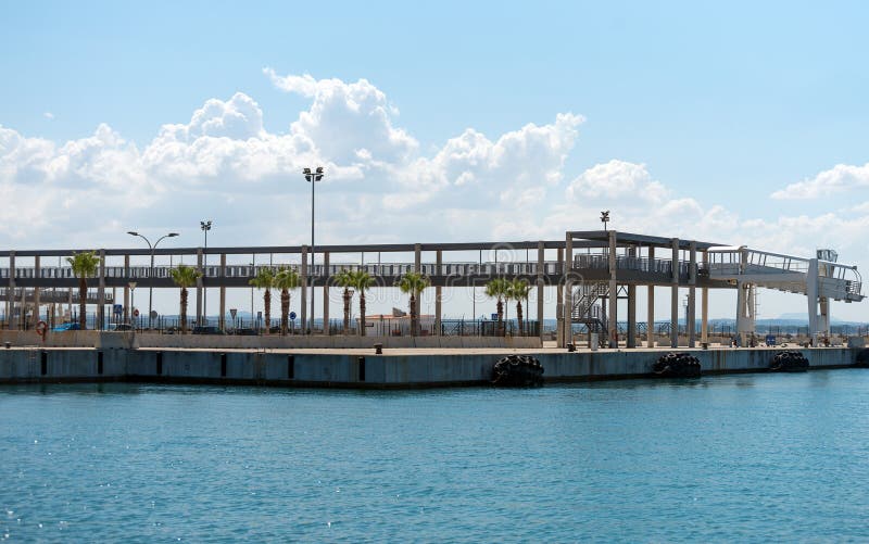 Passenger terminal. stock image. Image of port, facade - 81392197