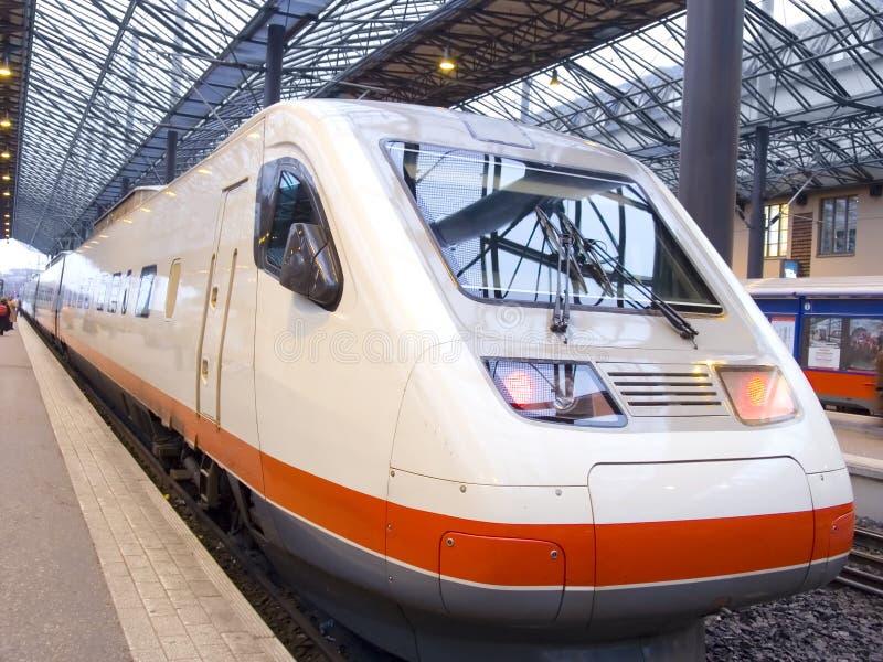 Passenger train stock image. Image of station, technology - 1737387