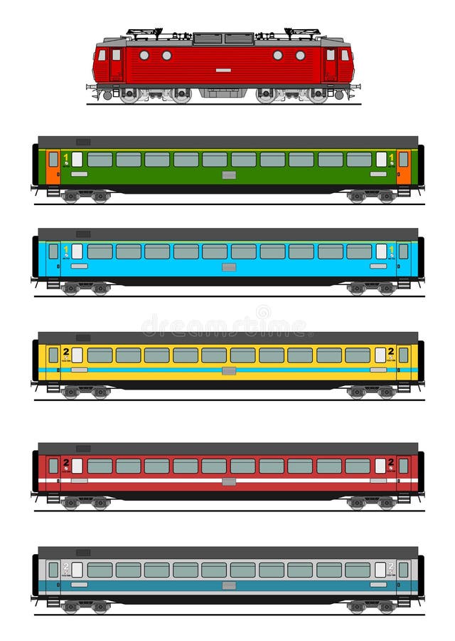Passenger Train Car Clipart