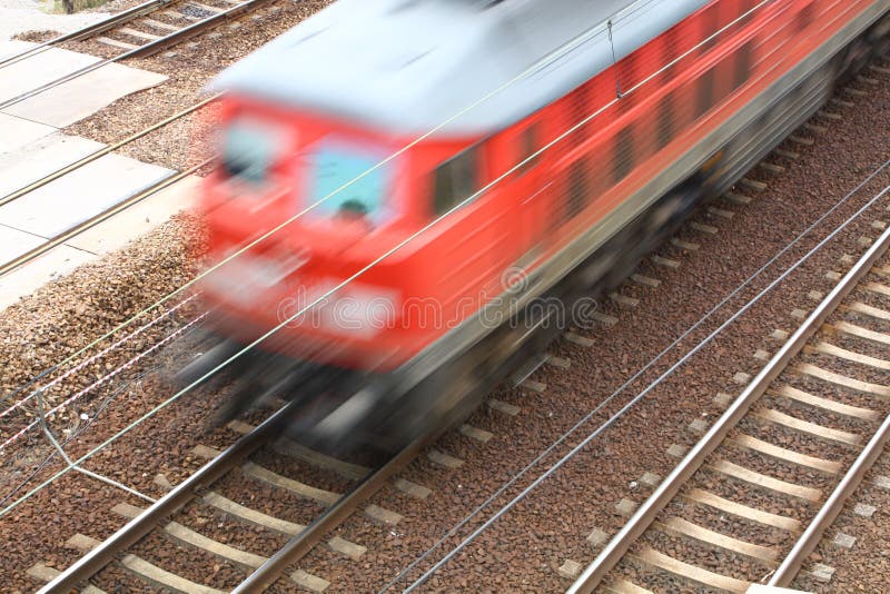 Passenger Train stock photo. Image of railroad, back, freight - 6172720