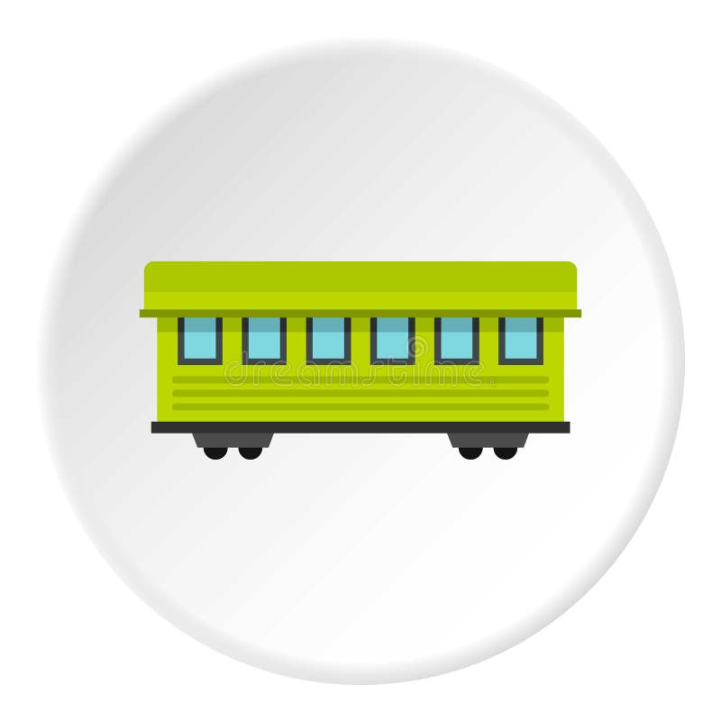 Passenger Train Car Icon Circle Stock Vector - Illustration of ...